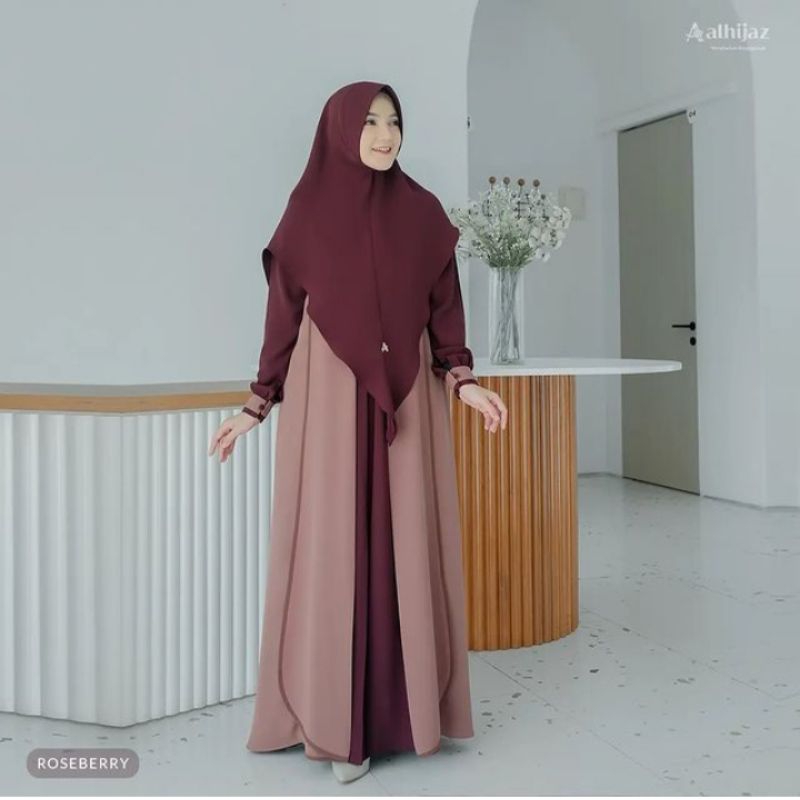 Jual Gamis Kayla Set Hijab Syari Terbaru Super Mewah Variasi Cantik ...
