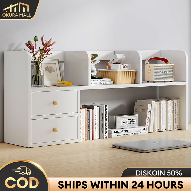 Jual Rak Buku Desktop Rak Penyimpanan Desktop Organizer Makeup ...