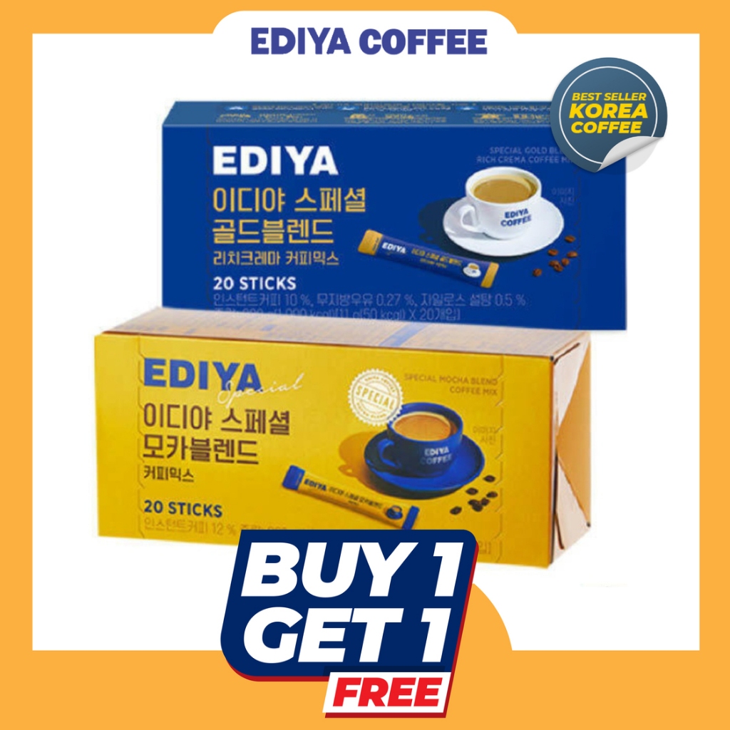 Jual Ediya Coffee Gold & Mocha Blend 20T BUY 1 GET 1 | Shopee Indonesia