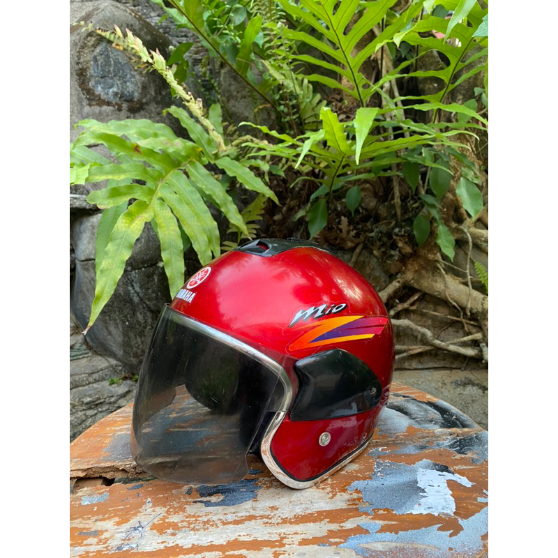 Jual helm yamaha mio ori jadul lawas retro kiwi dmi vigano classic ...