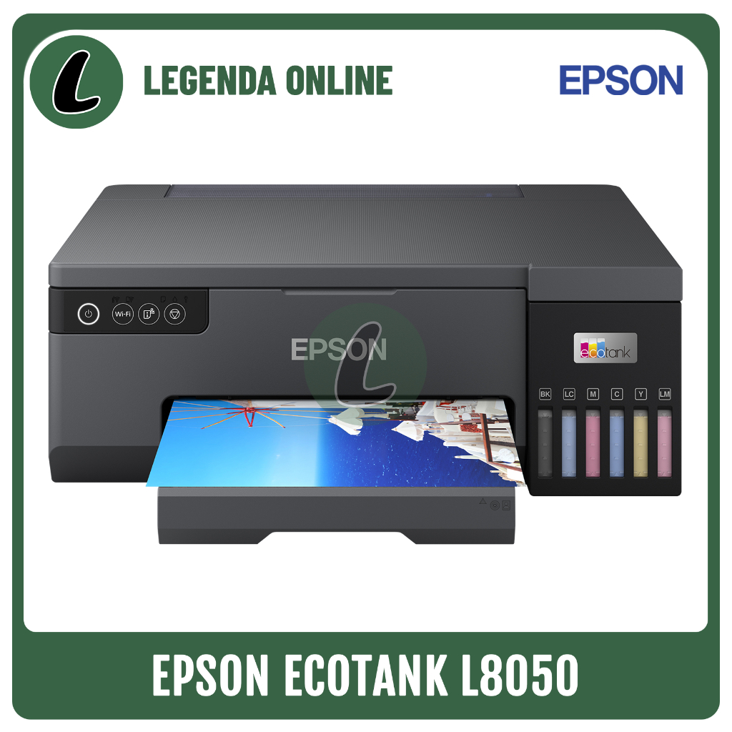Jual Printer Foto 6 Warna Epson EcoTank L8050 WiFi Ink Tank (Print Only) | Shopee Indonesia