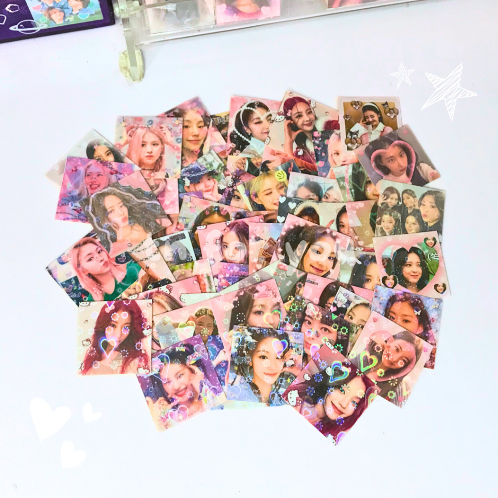Jual HOLOGRAM Mail Sticker Deco Kpop Freebies Sellkor Cute Face Sticker ...