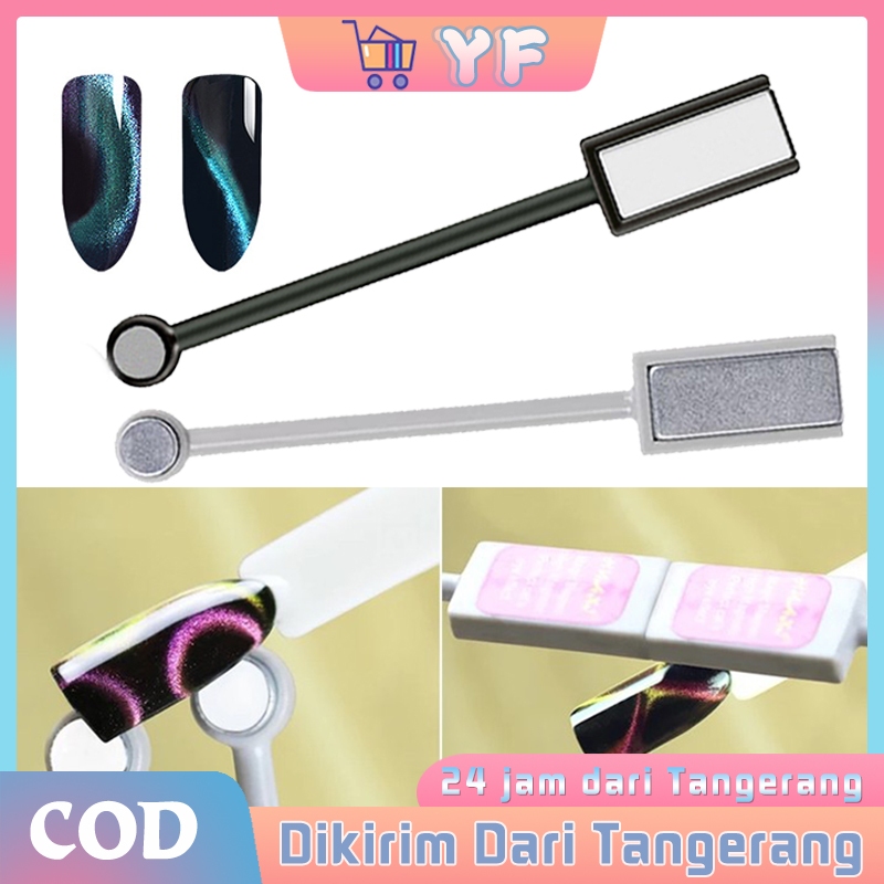 Jual 5Pcs Cat Eye Magnet 2In1 Duo Nail Art Cat Eye Stick Magnet Cat Eye ...