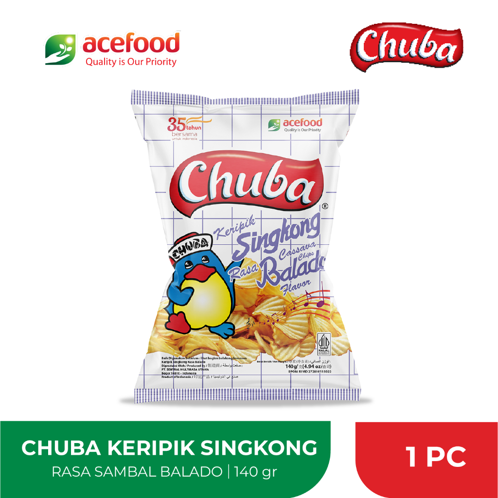 Jual Chuba Keripik Singkong 125 Gr Rasa Sambal Balado | Shopee Indonesia