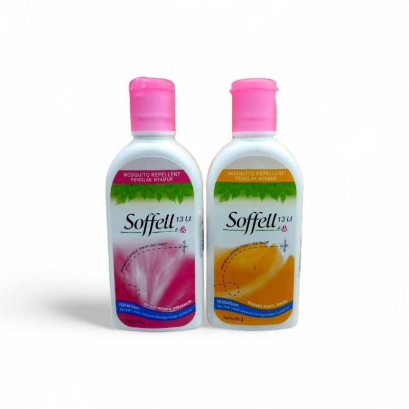 Jual Soffel Botol 60Gr Kulit Jeruk, Bunga Geranium-Lotion Anti Nyamuk ...