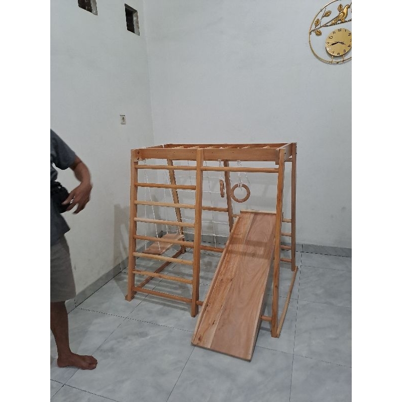 Jual tangga brakiasi type A natural | Shopee Indonesia