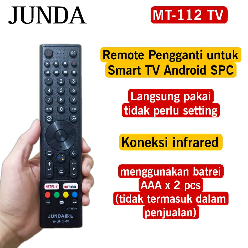 Jual OK! JUNDA MT 112 TV Remote Pengganti untuk Smart TV Android SPC ...