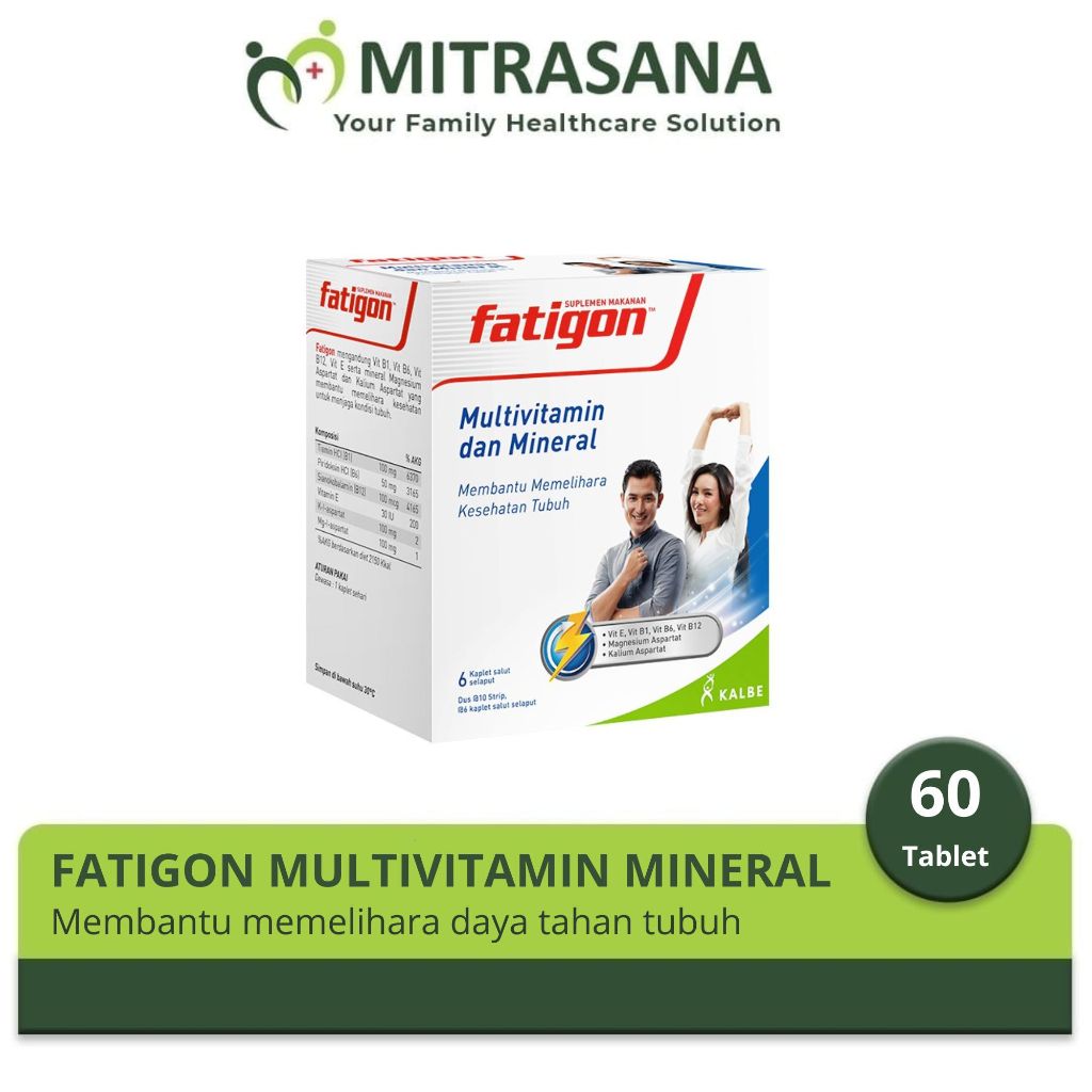 Jual Fatigon Multivitamin Mineral 60 Tablet - Membantu Menjaga Daya ...