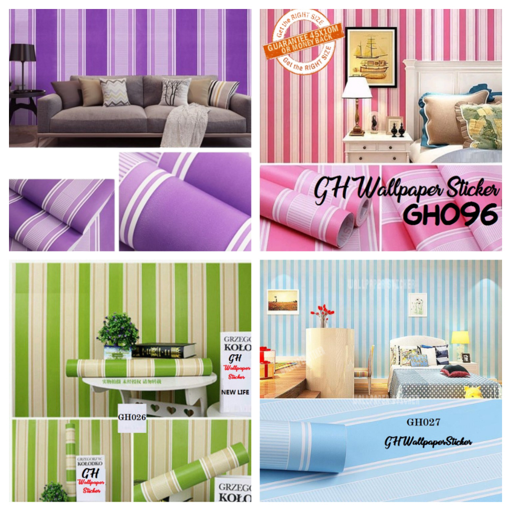 Jual PAKET 5 ROLL - Walpaper Sticker Dinding Kamar Tidur Promo Murah / Wallpaper COD TERMURAH ...