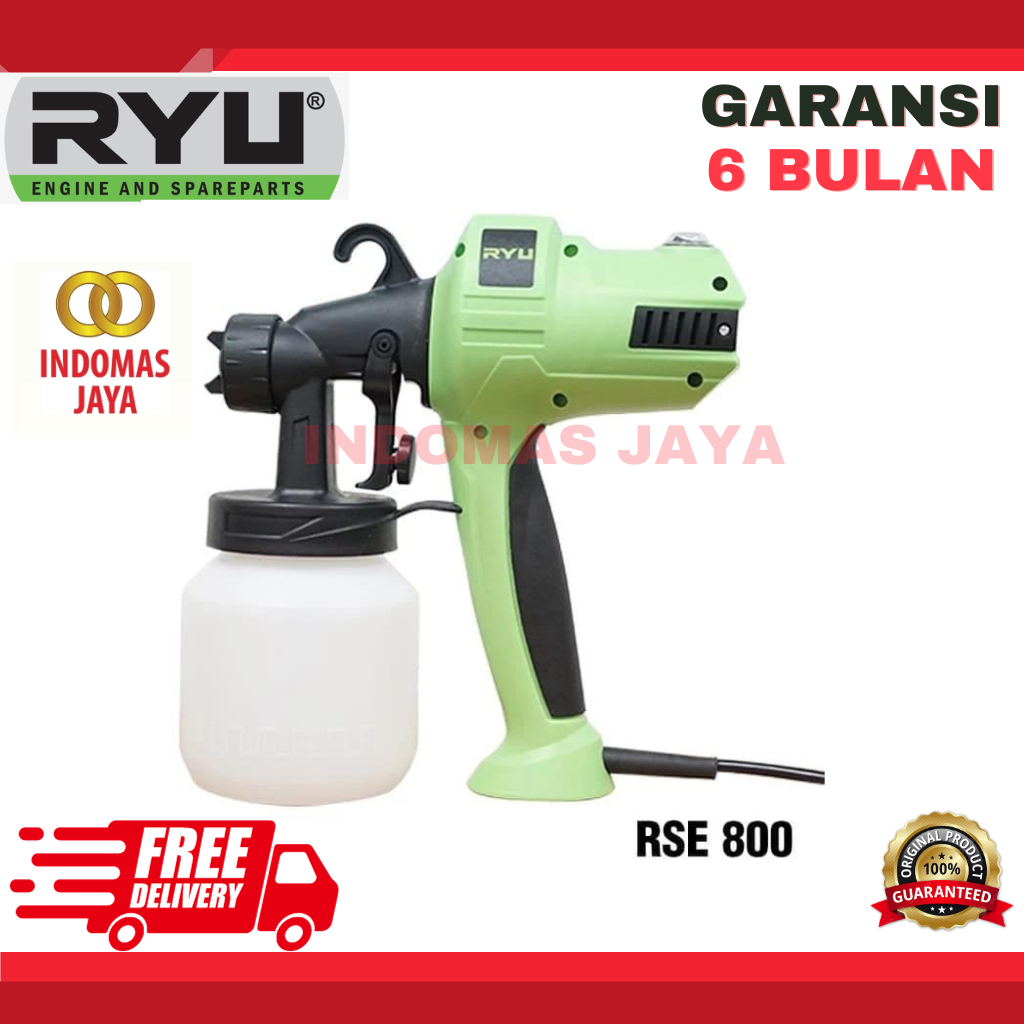 Jual RYU RSE 800 Spray Gun Elektrik Spray Gun Electrik RSE 800 Murah ...