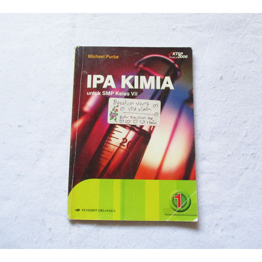 Jual Buku IPA KIMIA Untuk SMP Kelas VII/Kelas 1 SMP Jilid 1 KTSP 2006 ...