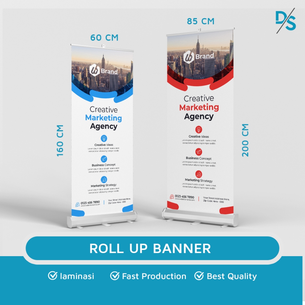 Jual DSPRINTING - Cetak Roll-banner / Stand Banner / Ukuran 60 X 160 Cm / 85x200 Cm Albatros ...