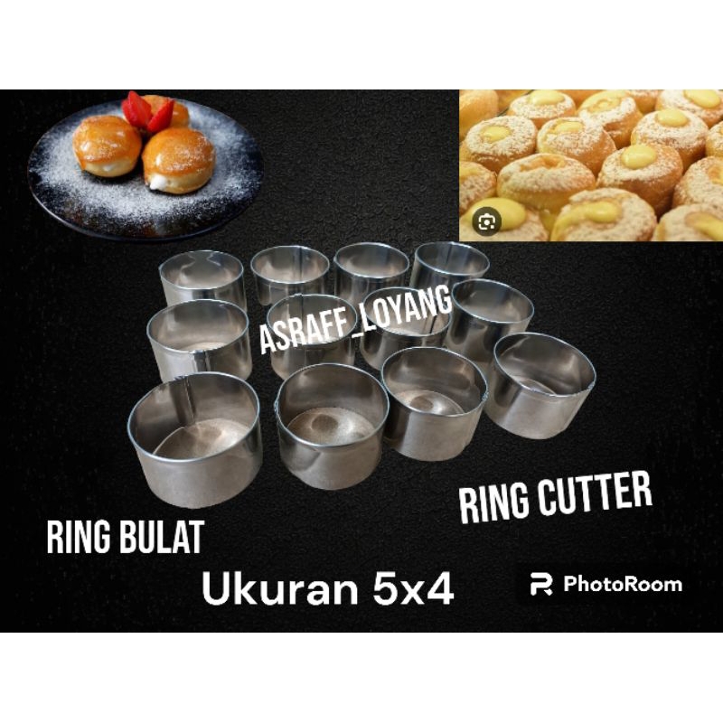 Jual ring cutter bulat mini ukuran 5x4 dan 5x3 isi 12 pcs | Shopee ...