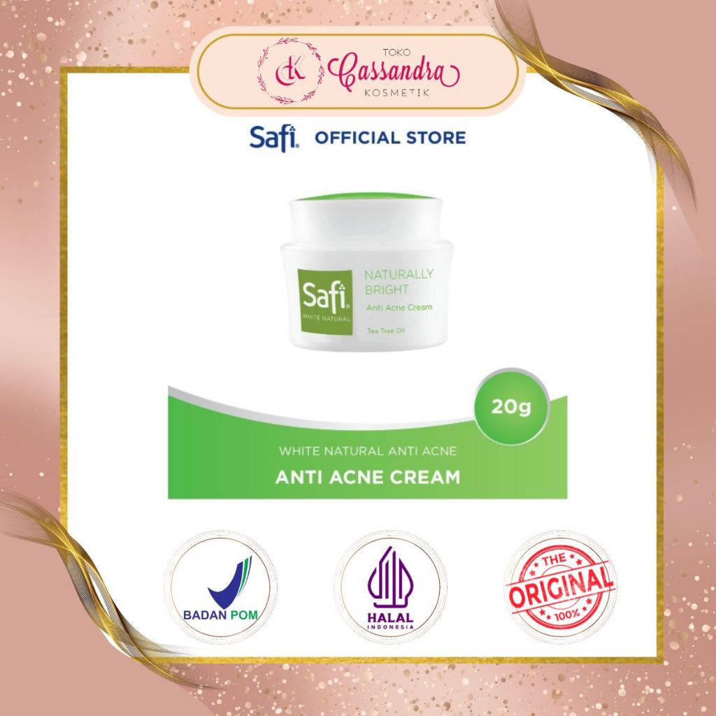 Jual SAFI WHITE NATURAL ANTI ACNE CREAM 20GR | Shopee Indonesia