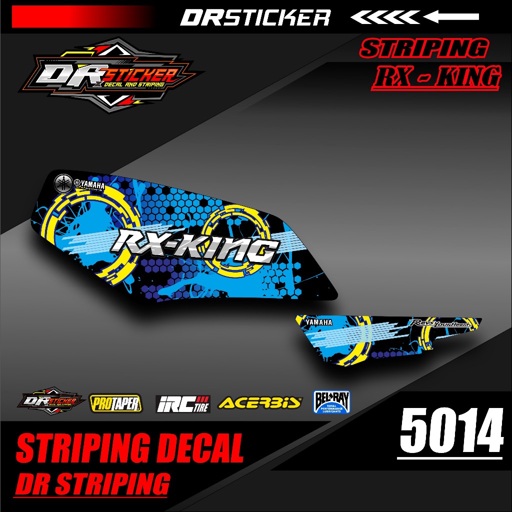 Jual (COD) STIKER MOTOR RX KING - STICKER STRIPING VARIASI LIST MOTOR ...