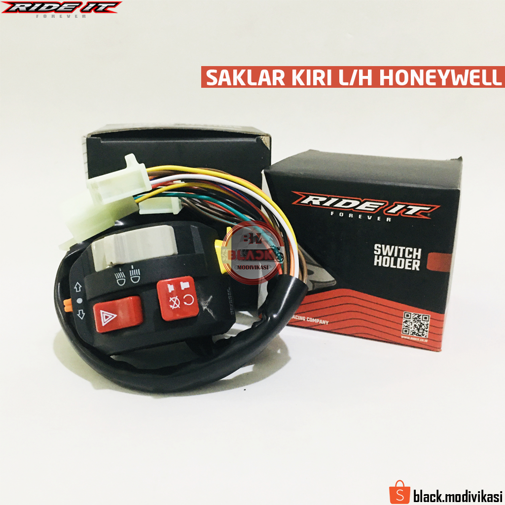 Jual Holder Motor Saklar Kiri Honeywell 7 Tombol Multifungsi RideIT ...