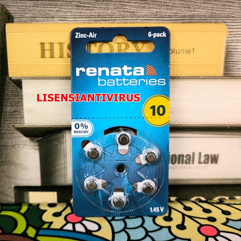 Jual Renata Batteries ZA10 ZA 10 1.45V PR70 PR 70 Hearing Aid Battery ...