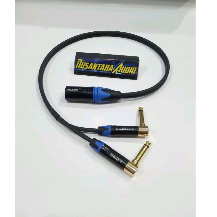 Jual Kabel splitter dual ts L 50 cm Mogami 2965 original japan | Shopee ...
