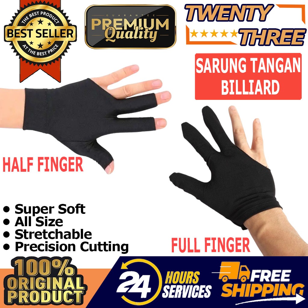 Jual Sarung tangan billiard billiar bl equipment glove 3 tiga jari ...
