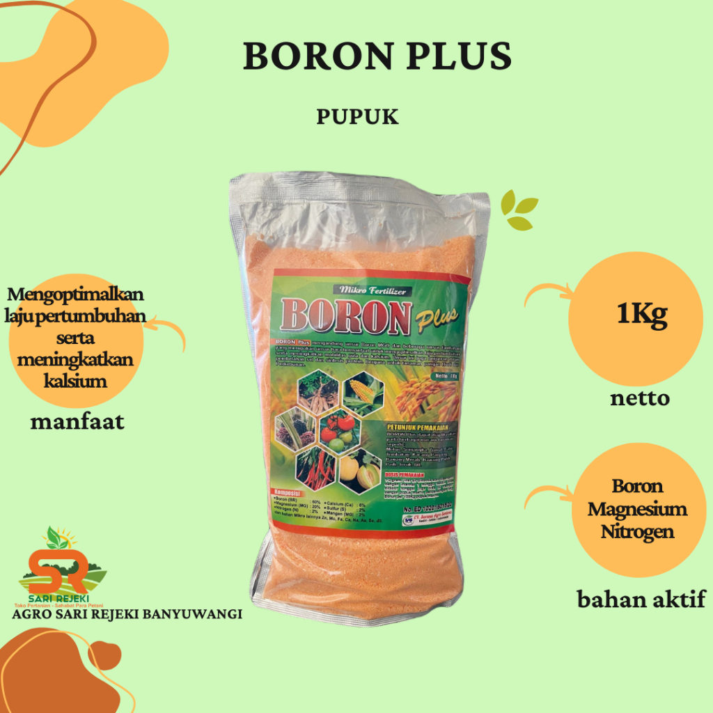 Jual BORON PLUS 1KG PUPUK MIKRO FERTILIZER | Shopee Indonesia