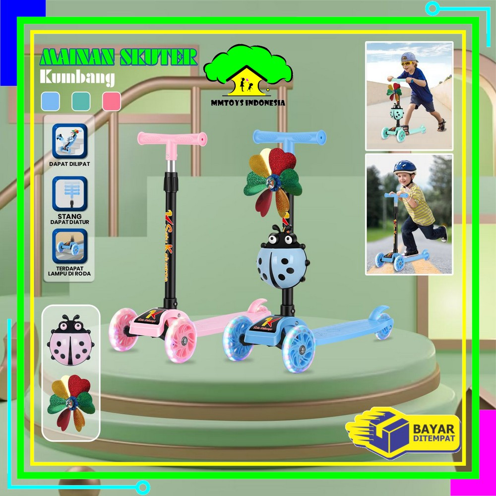 Jual MI-M95 Mainan Otopet Scooter Anak Otoped Kumbang Skuter Anak Roda ...
