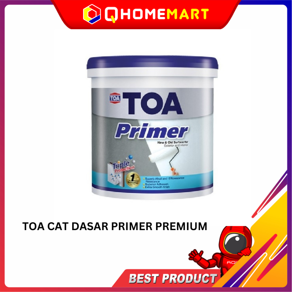 Jual Cat Pelapis Dasar TOA Primer Premium Exterior dan Interior 2.5 ...