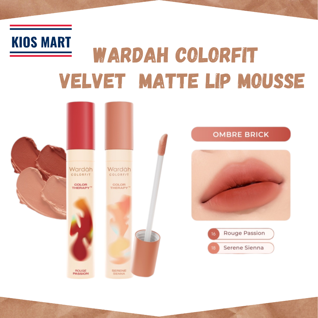 Jual Wardah Colorfit Velvet Matte Lip Mousse Color Therapy | Shopee ...