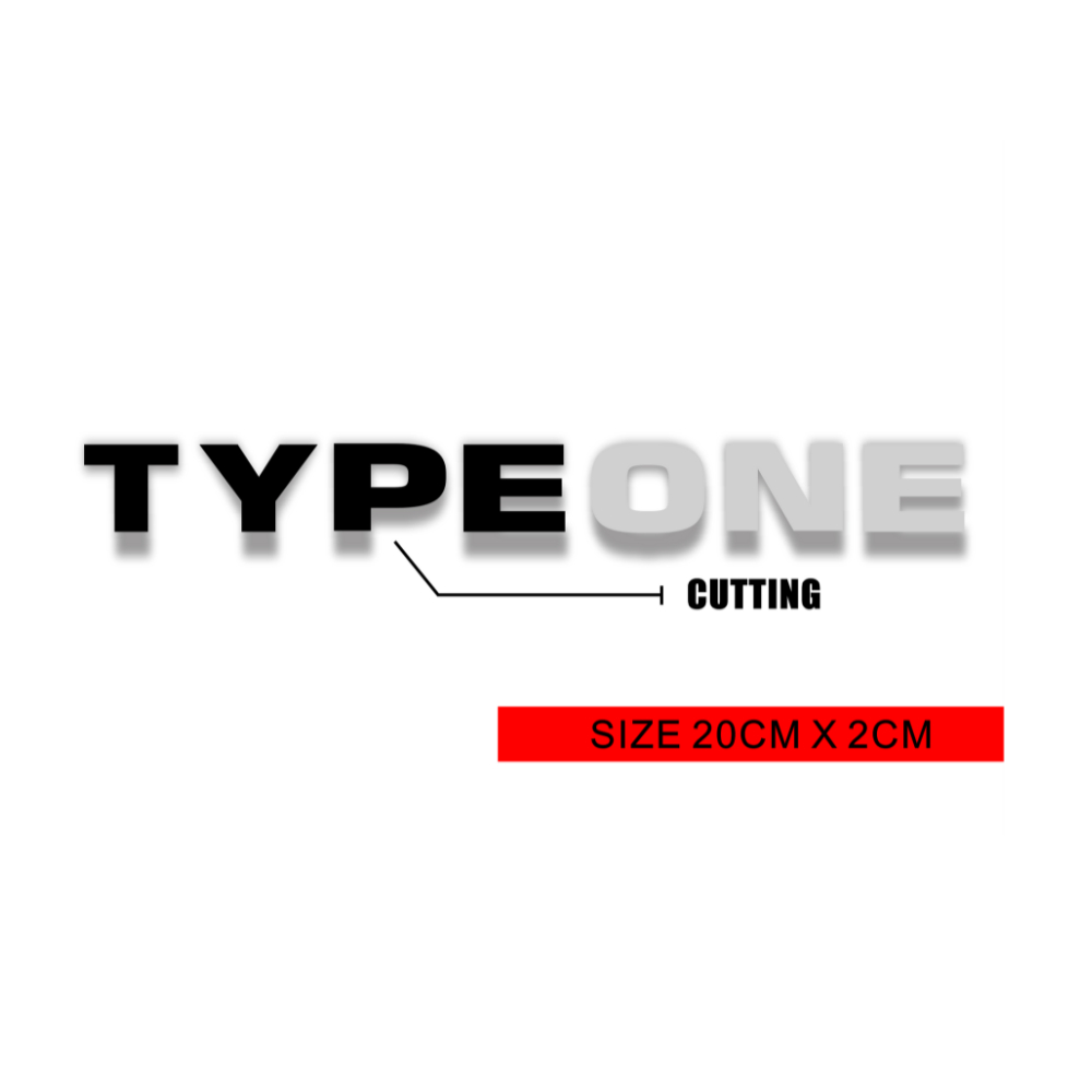 Jual Sticker Type One Spoon Sport JDM Cutting Stiker | Shopee Indonesia