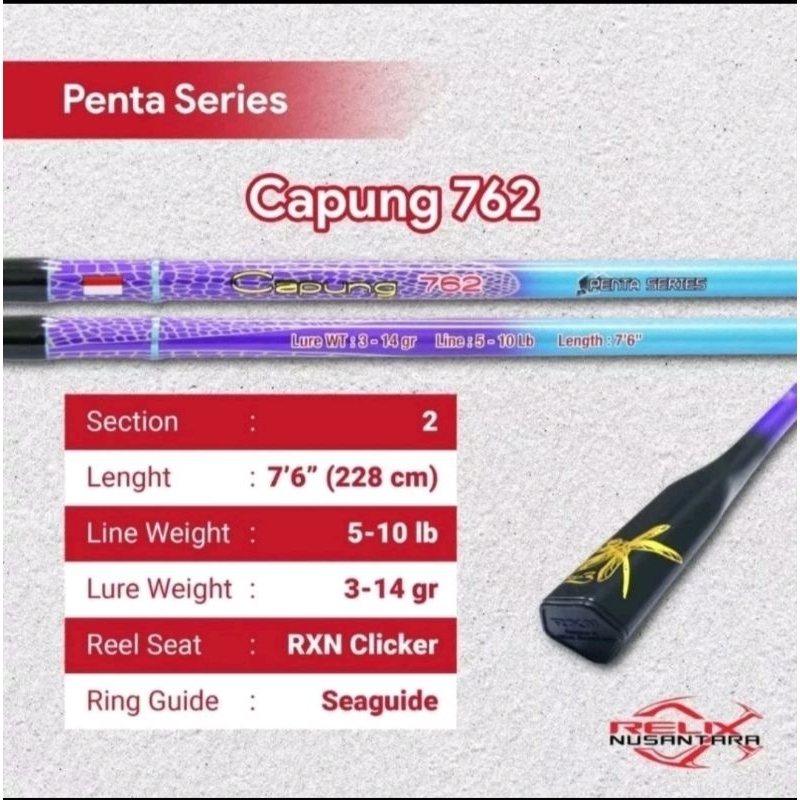 Jual Capung 762 Blue / Capung 762 Penta series Gen 3 Relix Nusantara ...