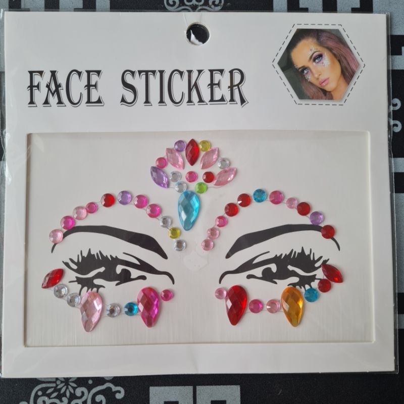 Jual Sticker Manik Tempel Wajah/Sticker Manik Muka Tempel | Shopee ...