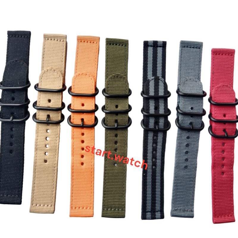 Jual Strap jam tangn-Nato Zulu Ring 3 Nylon Watch Strap Jam Tangan ...