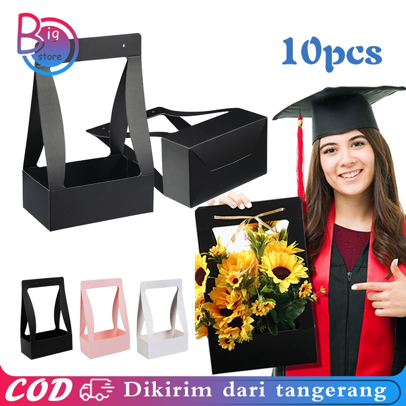 Jual 10pcs/Set Kotak Tenteng Bunga Flower Box Bunga DIY Tas Bunga ...