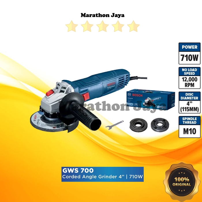 Jual Bosch Gerinda potong GWS 700 4 inch 710 watt angle grinder ...