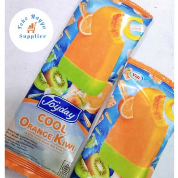 Jual Es Krim Joyday Cool Orange Kiwi - Es Stik Rasa Jeruk dan Kiwi | Shopee Indonesia
