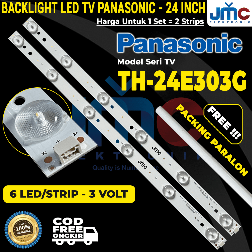 Jual BACKLIGHT TV PANASONIC 24 Inch TH-24E303G RH-GC236D06-ZC14F-03 ...