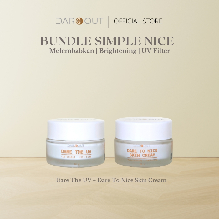 Jual DAREOUT Dare Bundle Basic Protection - Dare To Nice Skin Cream Moisturizer Dare The UV ...