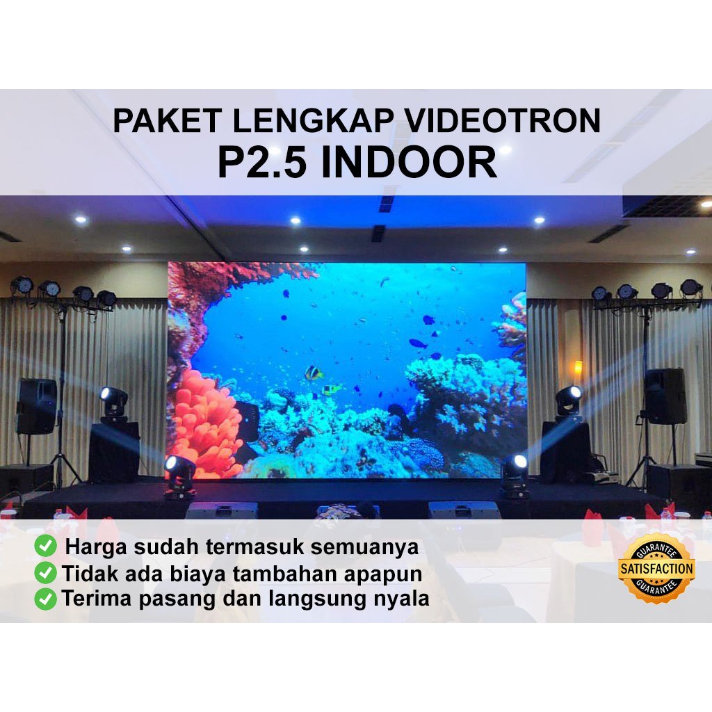 Jual Paket Videotron P2.5 3x2 meter Indoor Lengkap | Shopee Indonesia