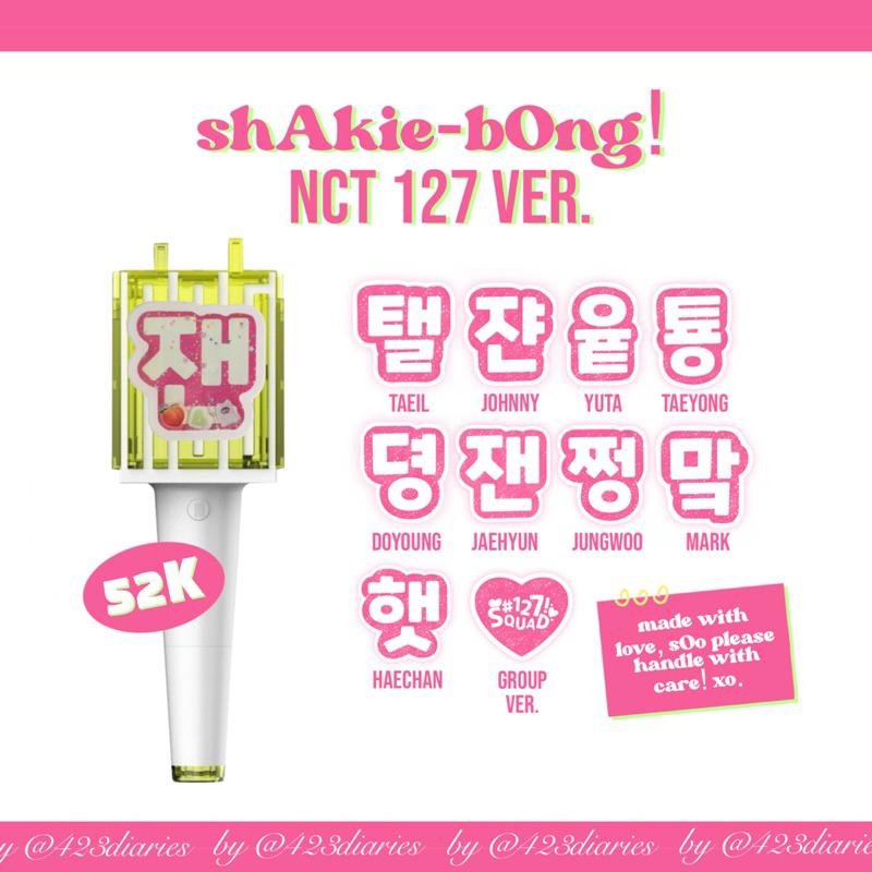 Jual [423diaries] CLOSE PO SHAKIE-BONG NCT DREAM 127 ACRYLIC SHAKER ...