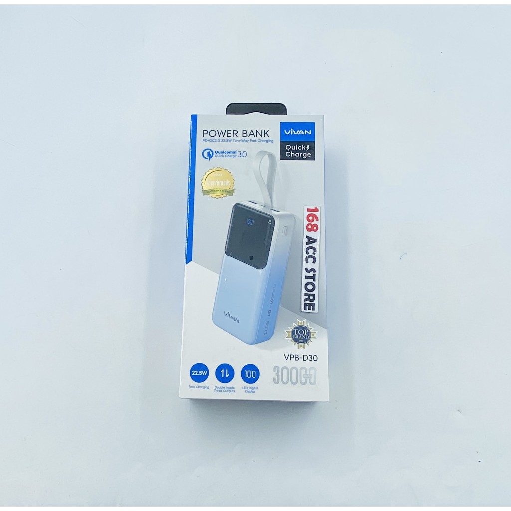 Jual POWER BANK VIVAN 40000MAH VPB-B40 / 50000MAH VPB-B50 / VPB-D30 ...