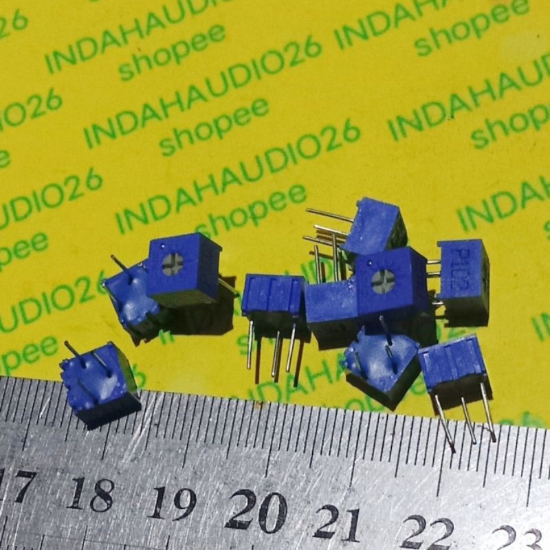 Jual trimpot presisi 102 biru tipe 3362 VR 1000 ohm variable resistor ...