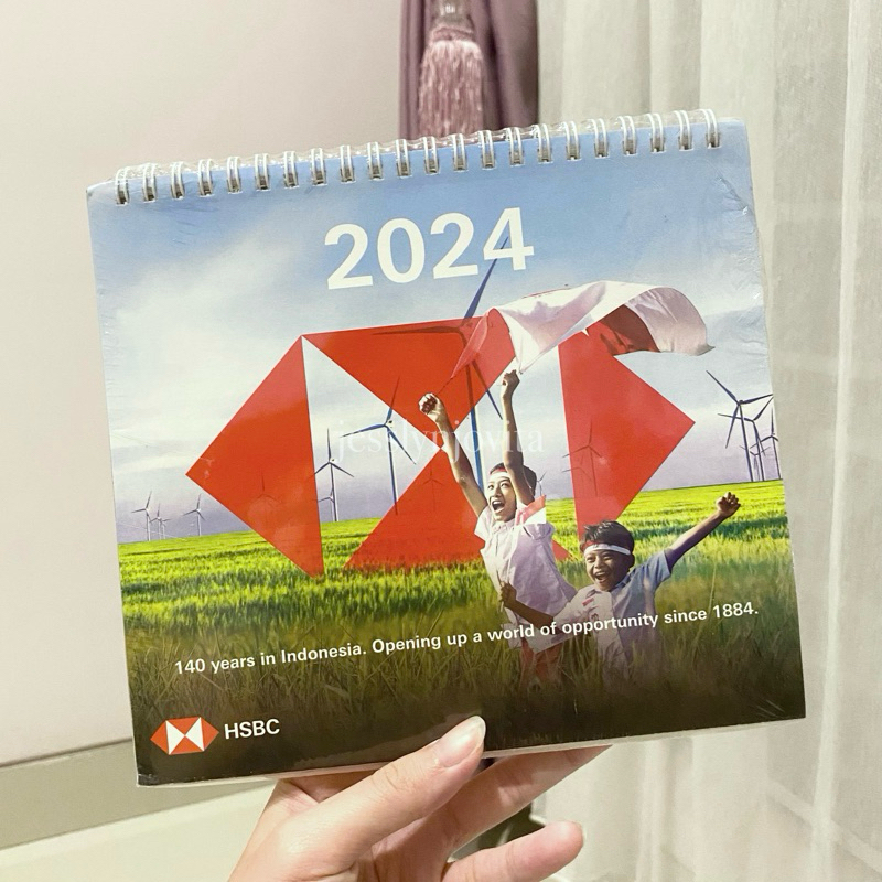 Jual [READY STOCK] Kalender Duduk / Meja Tahun 2024 Bank HSBC Prioritas ...