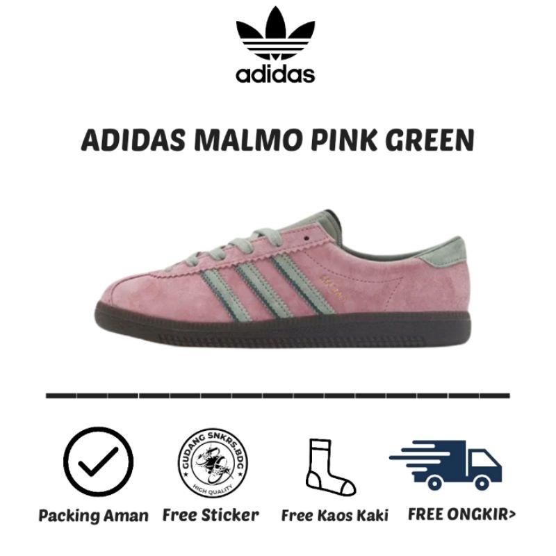 Jual (GUDANGSNKRS) Adidas Malmo Pink Green | Shopee Indonesia