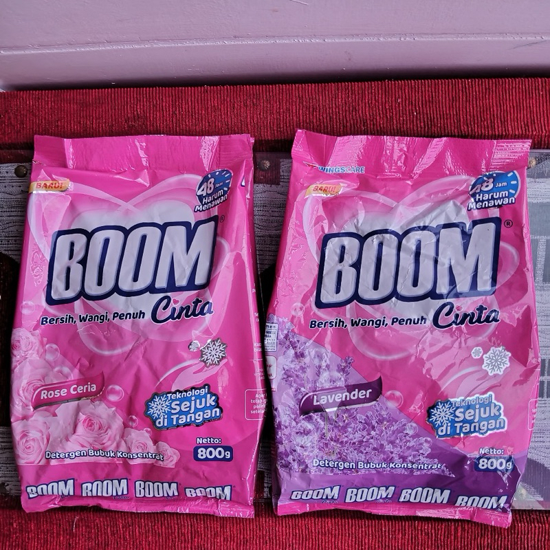 Jual Boom Detergent Bubuk Cinta Lavender & Rose 800Gr | Shopee Indonesia