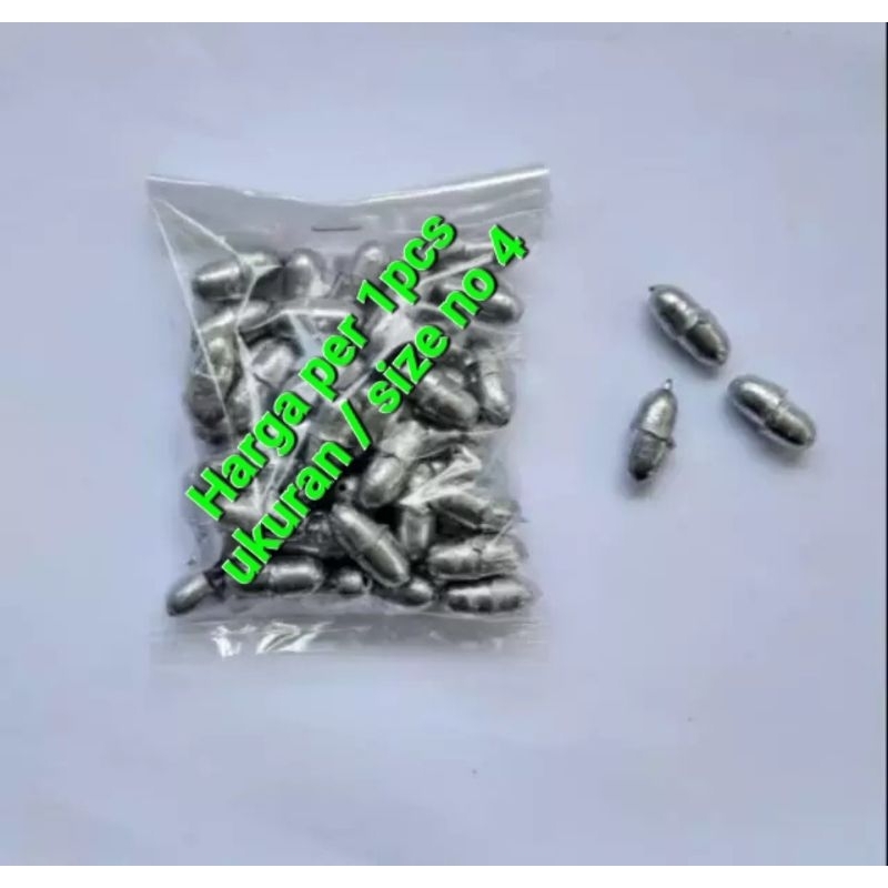 Jual Timah | Timbel | Pemberat Mancing Melinjo 4 | 4GRAM (Per 1Biji ...