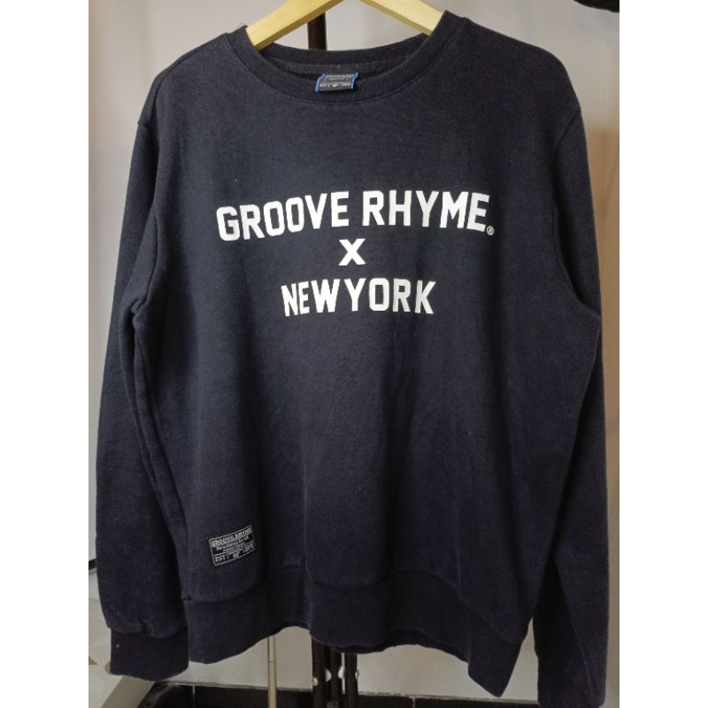 Jual Sweater Crewneck Groove RHYME X NY | Shopee Indonesia