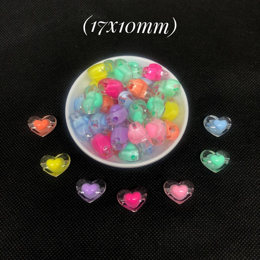 Jual Mote / Manik / Akrilik / Acrylic Isi Warna Dalam Clear / Bening ...