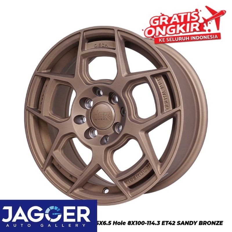 Jual Velg mobil hsr terbaru desing deca ring 15 warna putih bronze grey ...