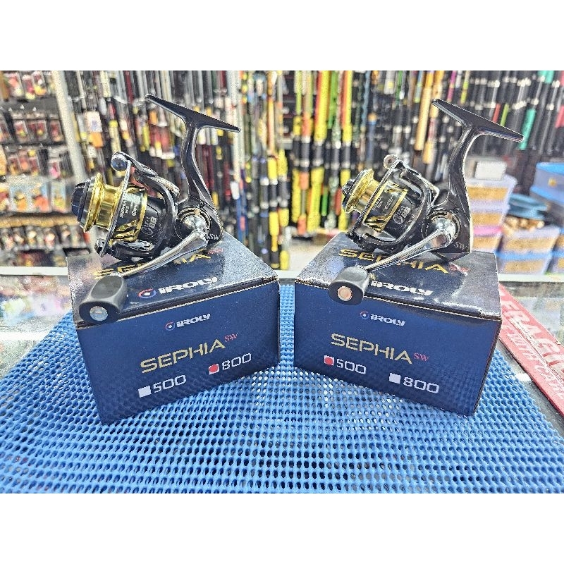 Jual Reel Spinning UL Iroly Sephia SW Power Handle 500-800 | Shopee Indonesia