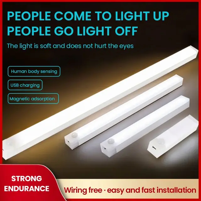Jual Lampu Sensor Gerak Magnetic Motion Sensor Lampu Stick Panjang Ledlampu Tidur Led Tombol 