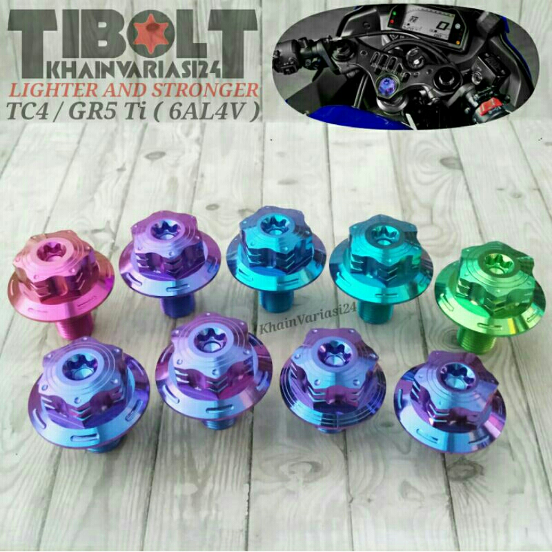 Jual Baut titanium gr5 triple clamp segitiga komstir Ninja 150 250 R RR SS KR VICTOR YZFR3 R25 ...